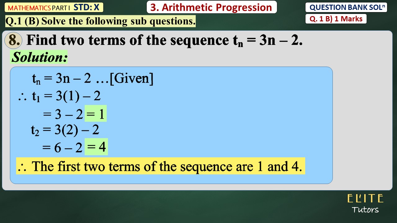 Ssc Class 10 Maths 1 Question Bank Solution Chapter 3 9899